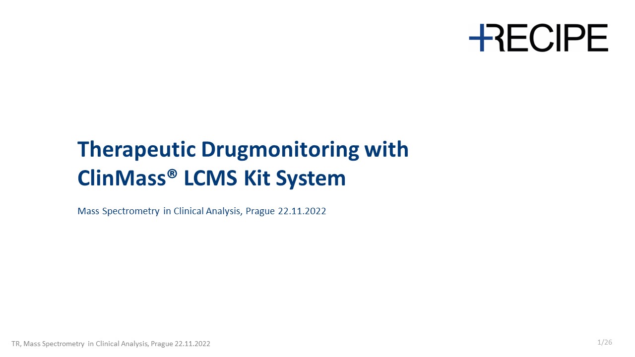 Hmotnostní spektrometrie v klinické analýze / Mass Spectrometry in ...